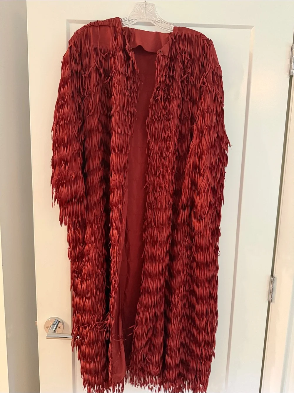 Zara | Jackets & Coats | Zara Gorgeous Textured Fringe Open Duster Coat ...